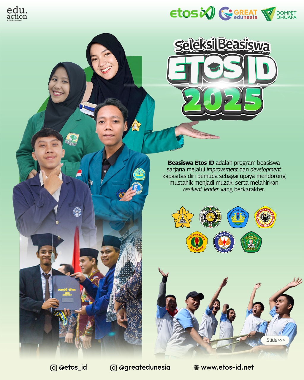 Pendaftaran Beasiswa Etos ID 2025 Resmi Dibuka! - Seleksi ETOS ID